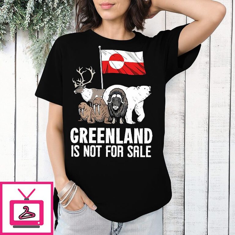 Greenland Is Not For Sale Local Wildlife Flag T-Shirt